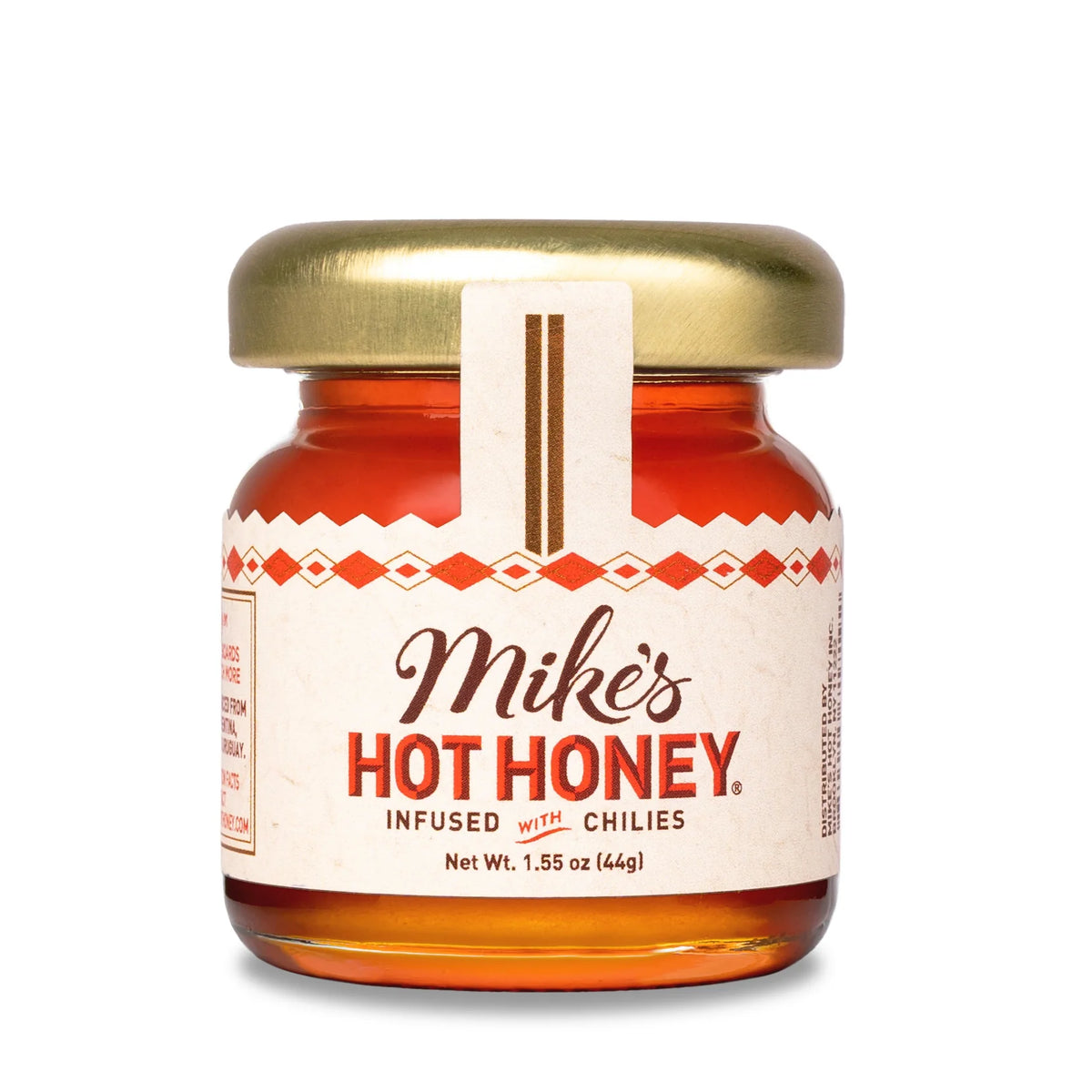 Mikes Hot Honey Mini Jar Outside And In