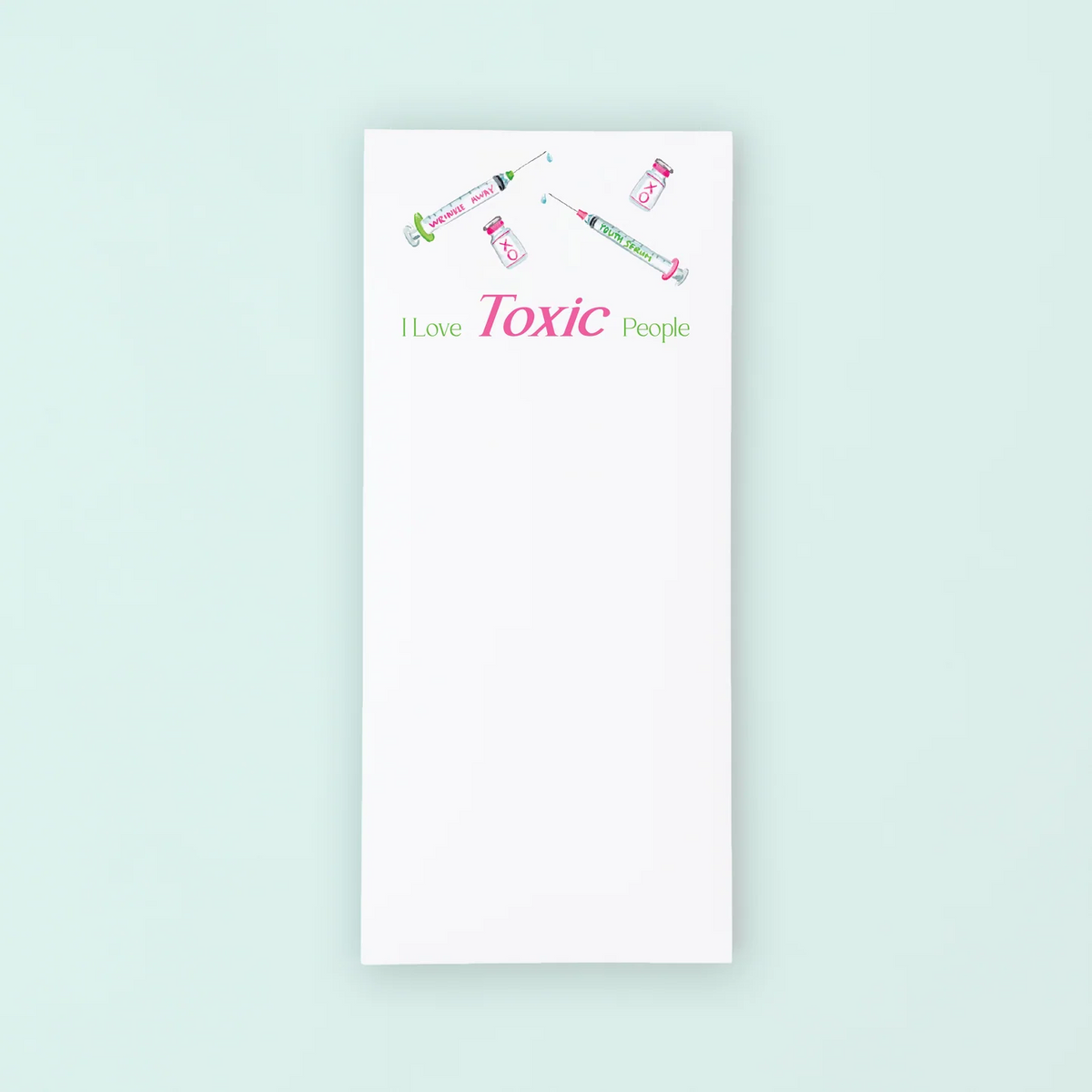 Botox Needles List Pad – Outside and In