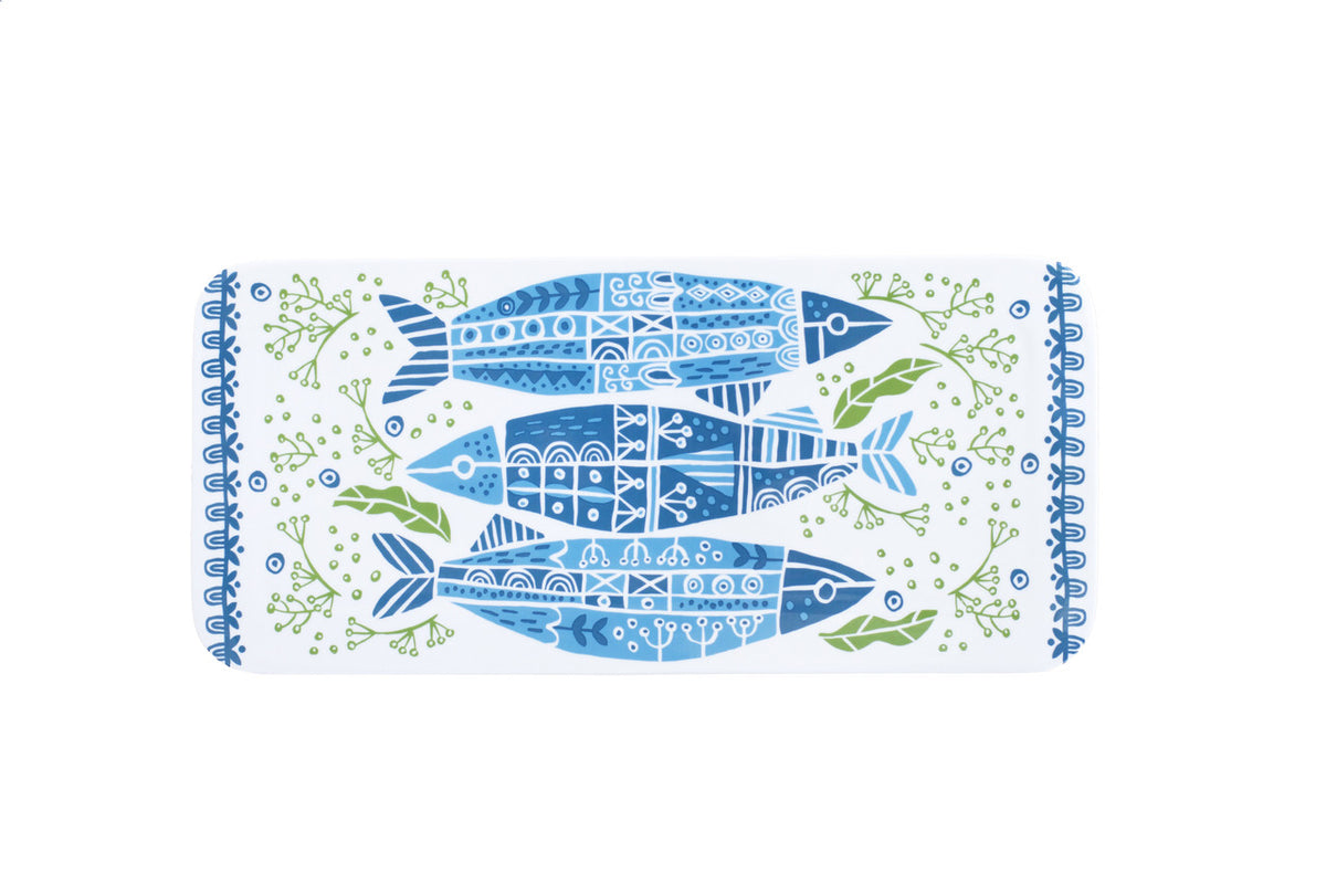 Coastal Rectangle Fish Platter – Outside and In